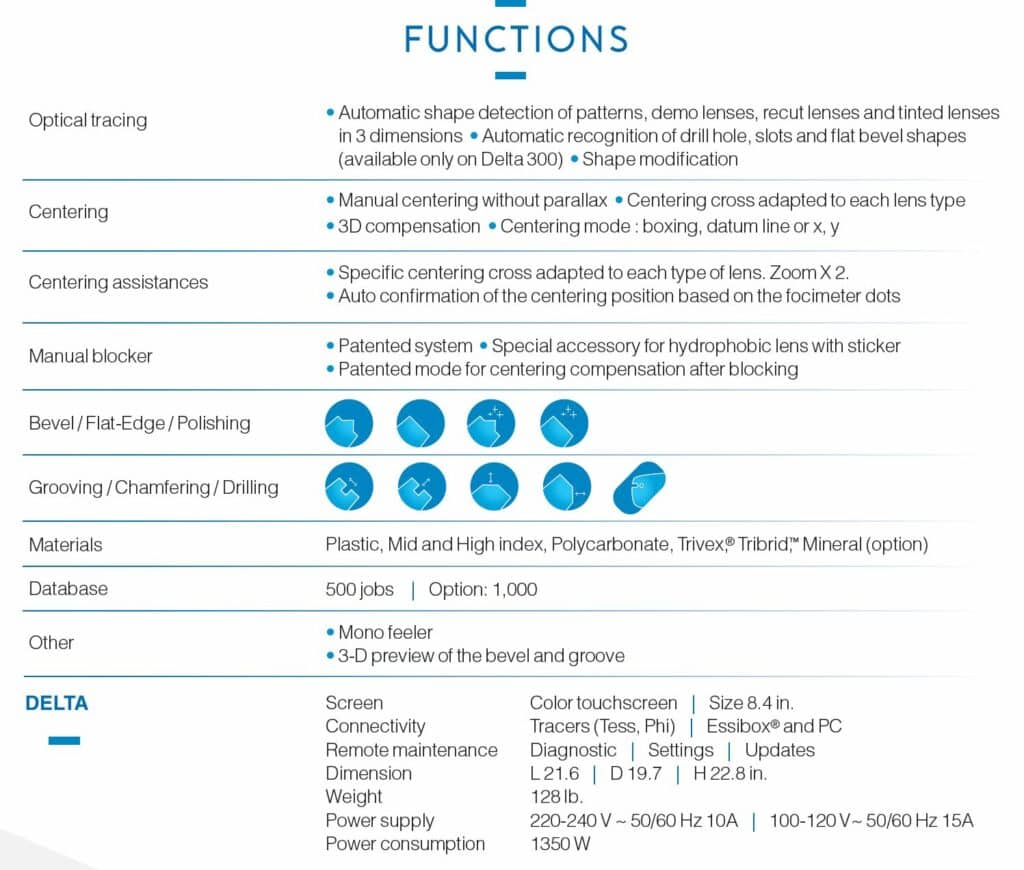 Delta 100-200-300 Series - Essilor Instruments USA