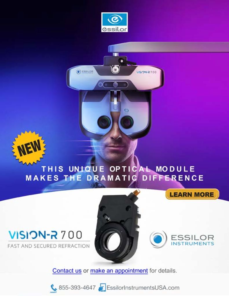 Vision-R 700 Auto Phoropter - Essilor Instruments USA