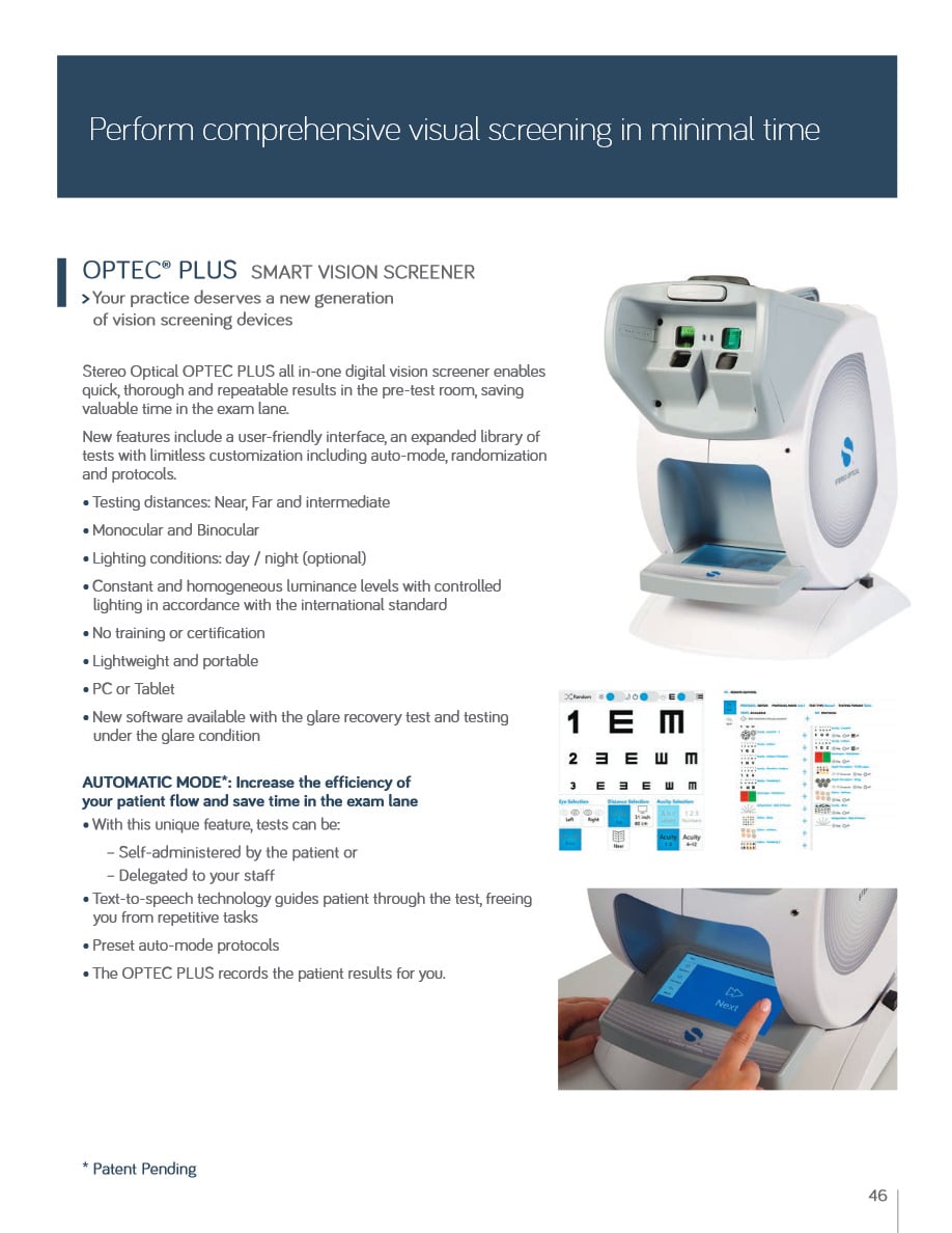 Product Catalog - Essilor Instruments USA