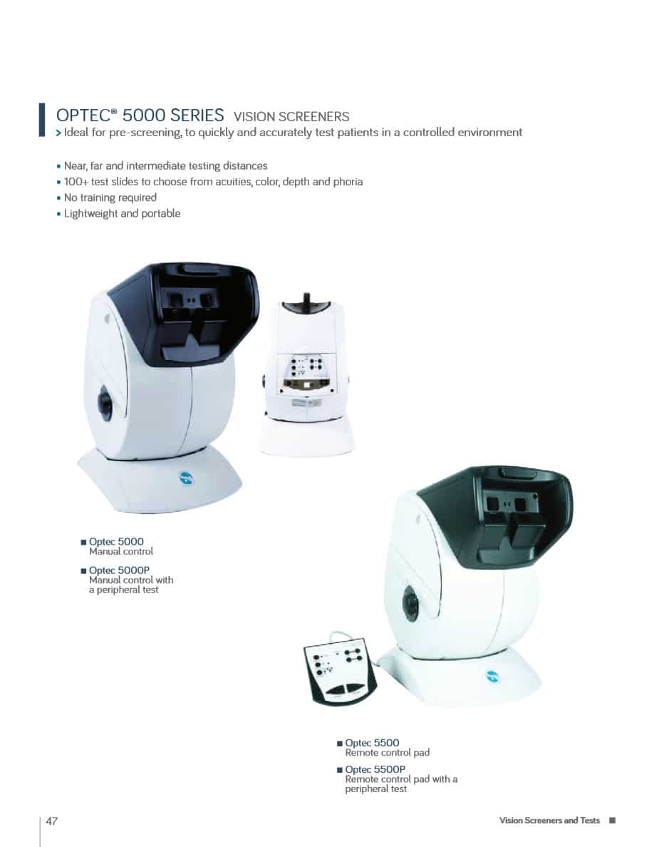 Product Catalog - Essilor Instruments USA