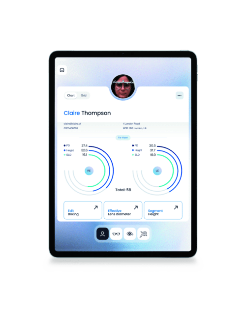 EYE-RULER2 S/W iPad Pro - Essilor Instruments USA