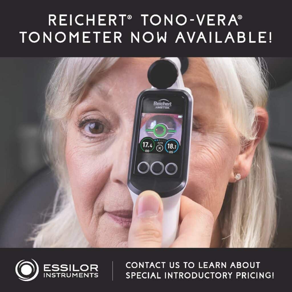 Tono-Vera Tonometer - Essilor Instruments USA