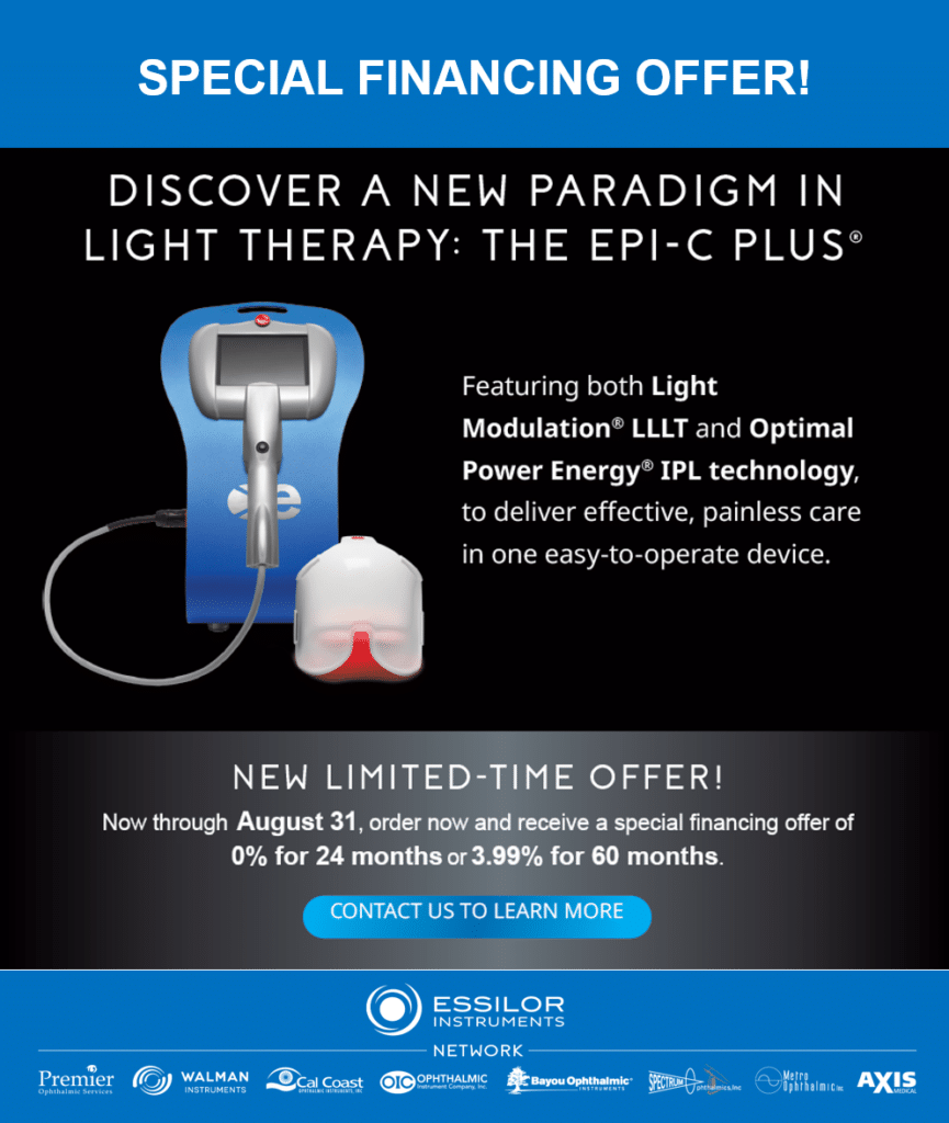EPI-C PLUS New Special Financing Offer - Essilor Instruments USA