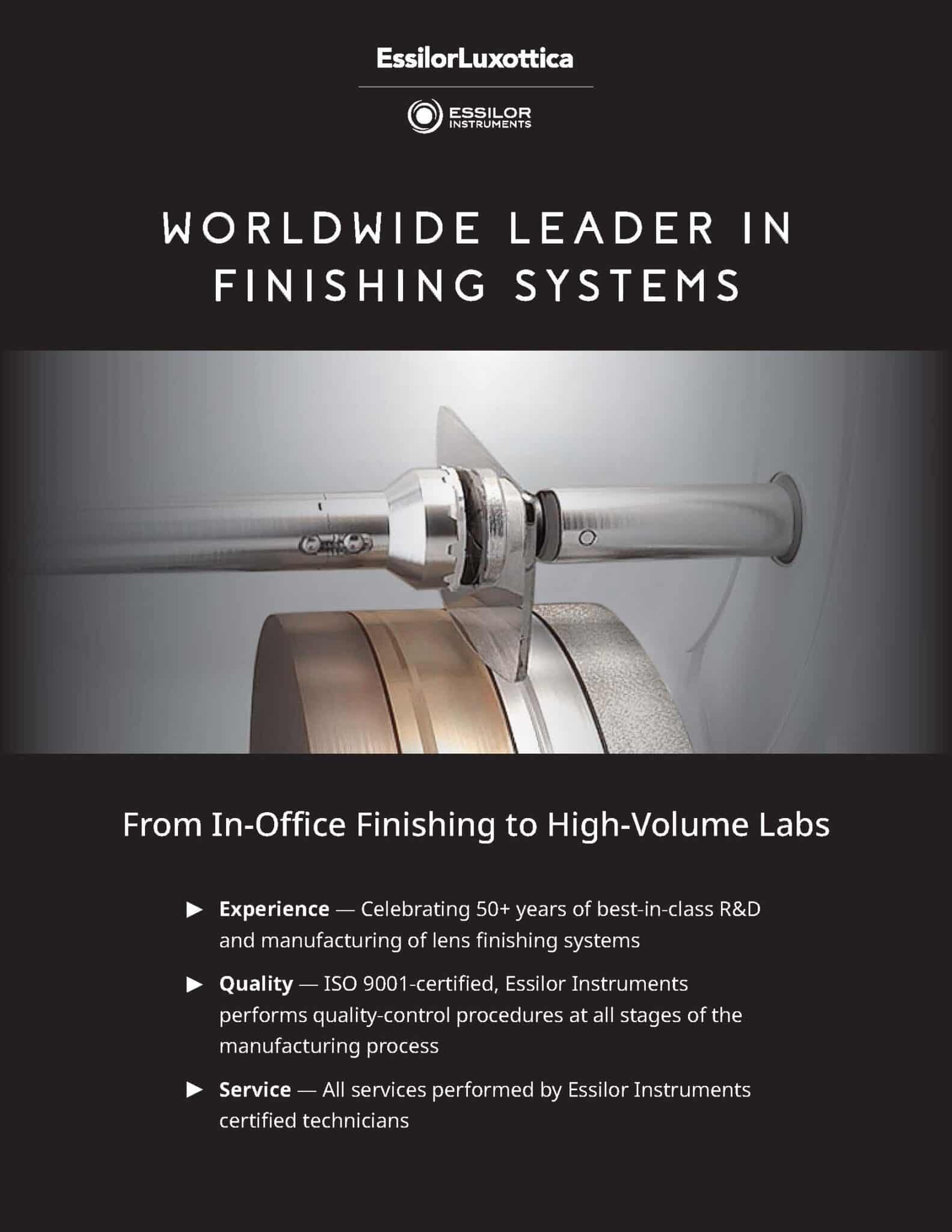 ES 700 and ES 700M Edging Systems - Essilor Instruments USA