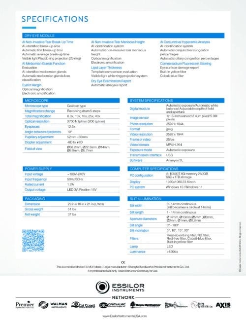 SL650/SL650+ Digital Slit Lamps - Essilor Instruments USA